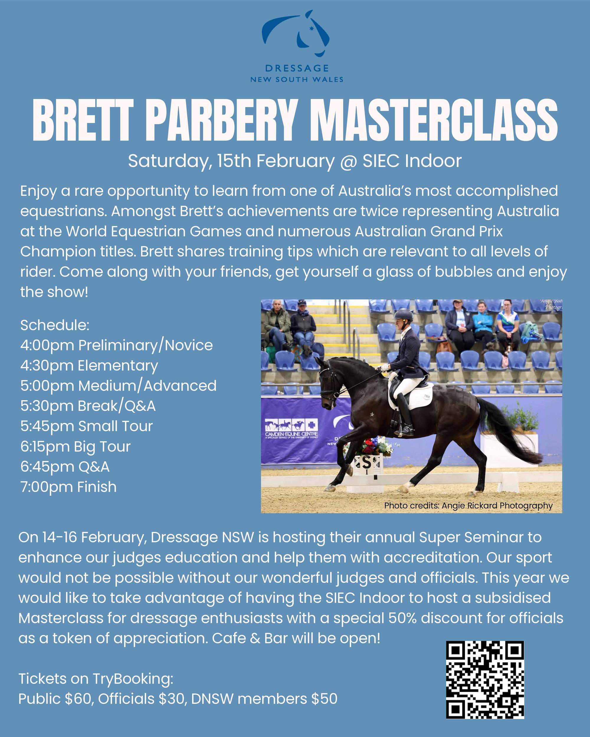 Brett Parbery Masterclass | Dressage New South Wales